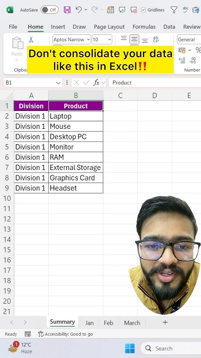 Dont Consolidate In Excel‼️instead Use Amazing Function Excel