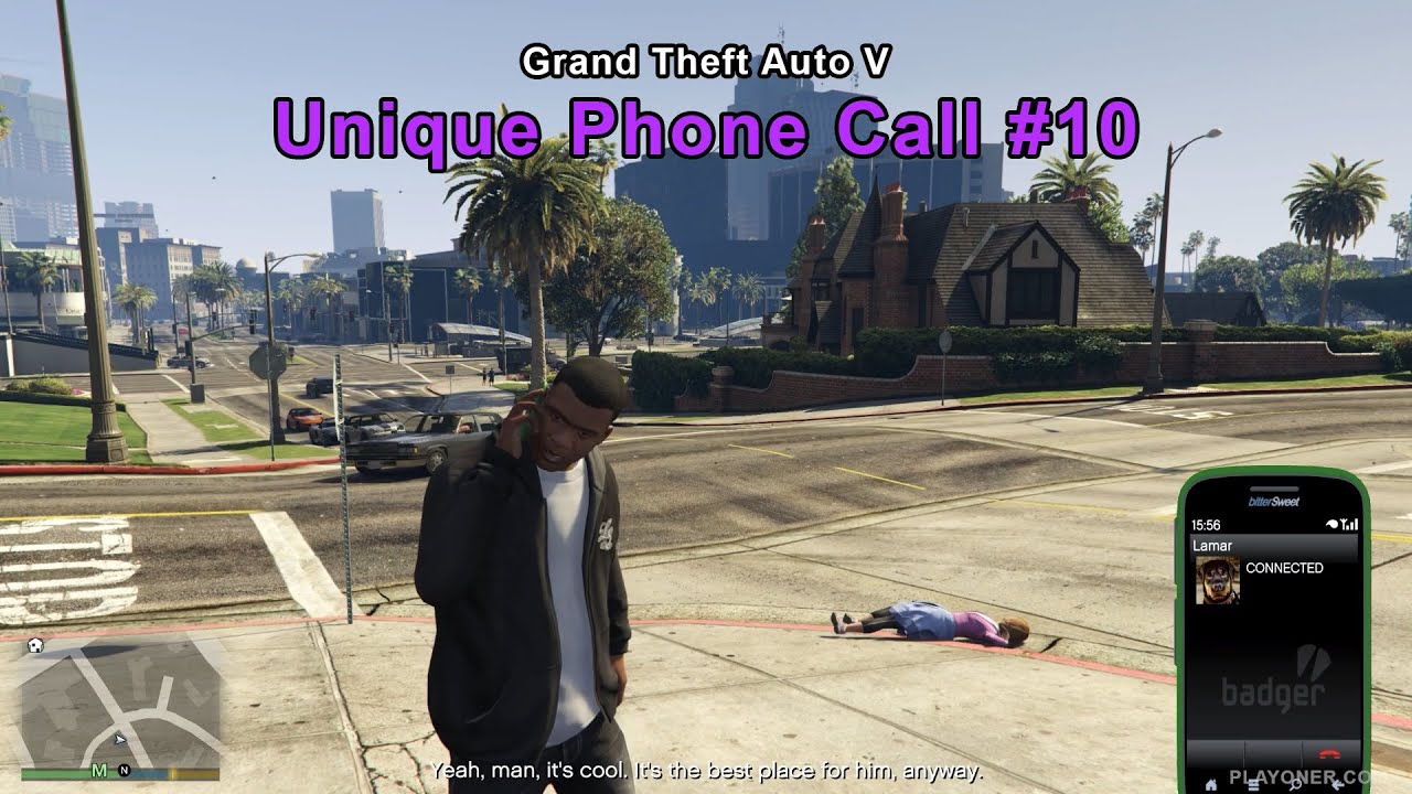 Lamar calls Franklin after Chop - Unique Phone Call #10 - GTA 5 - YouTube