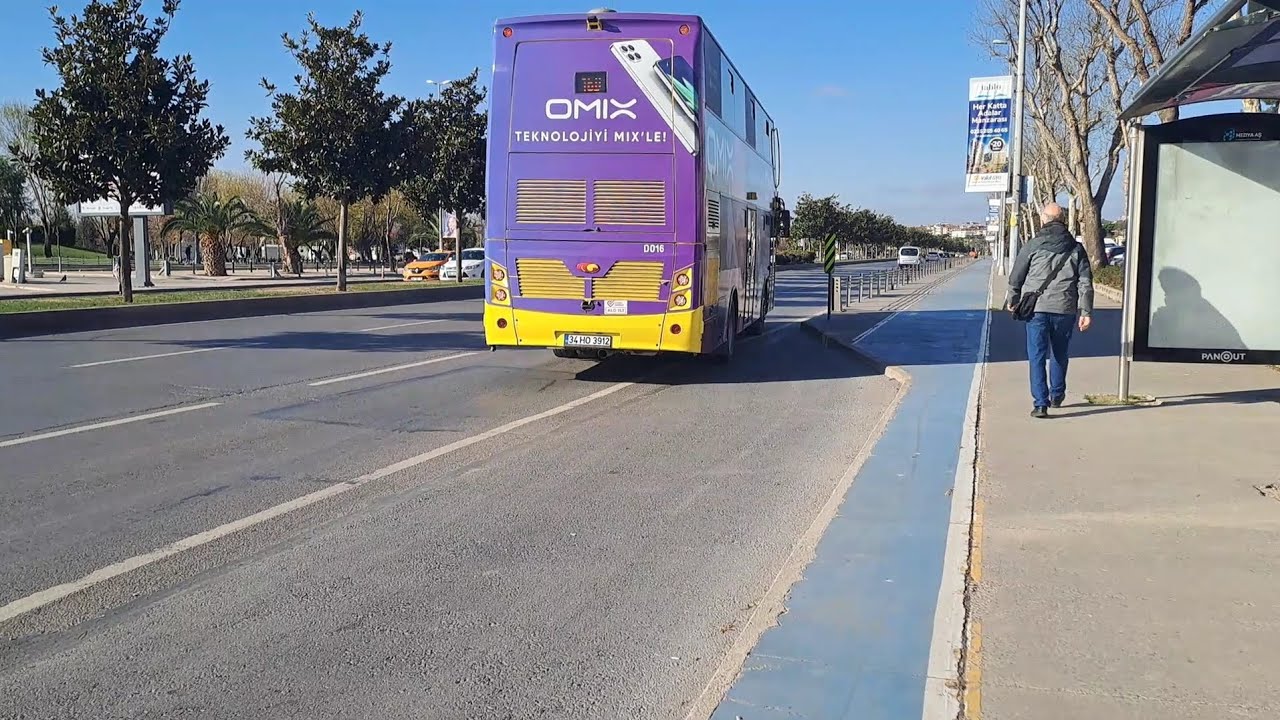 İstanbul'da 16D ile Pendik - Idealtepe Arası Otobüsle Seyahat - YouTube
