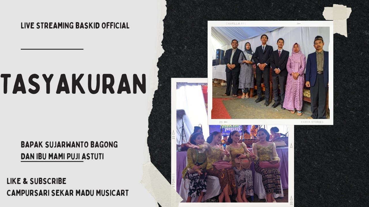 Live Streaming Tasyakuran Bapak Sujarwanto Bagong dan Ibu Mami Puji ...