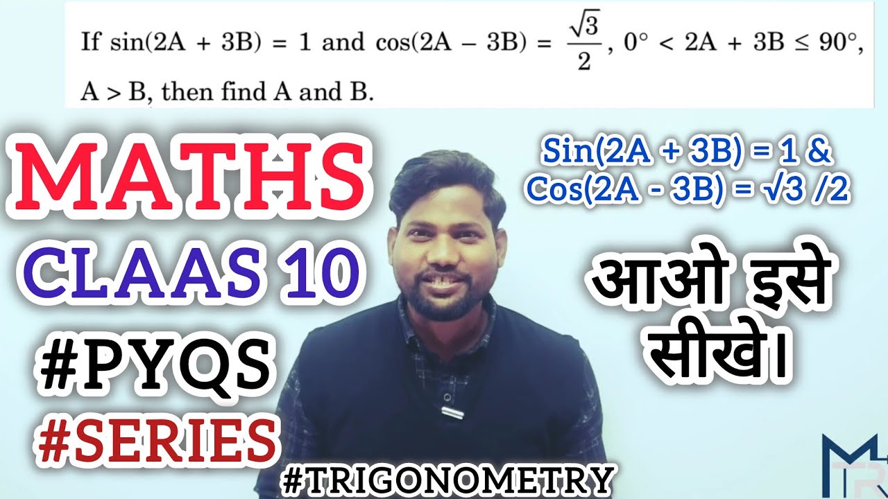 if sin2A + 3B = 1 and cos 2A - 3B = root 3 divided by 2, find A and B # ...