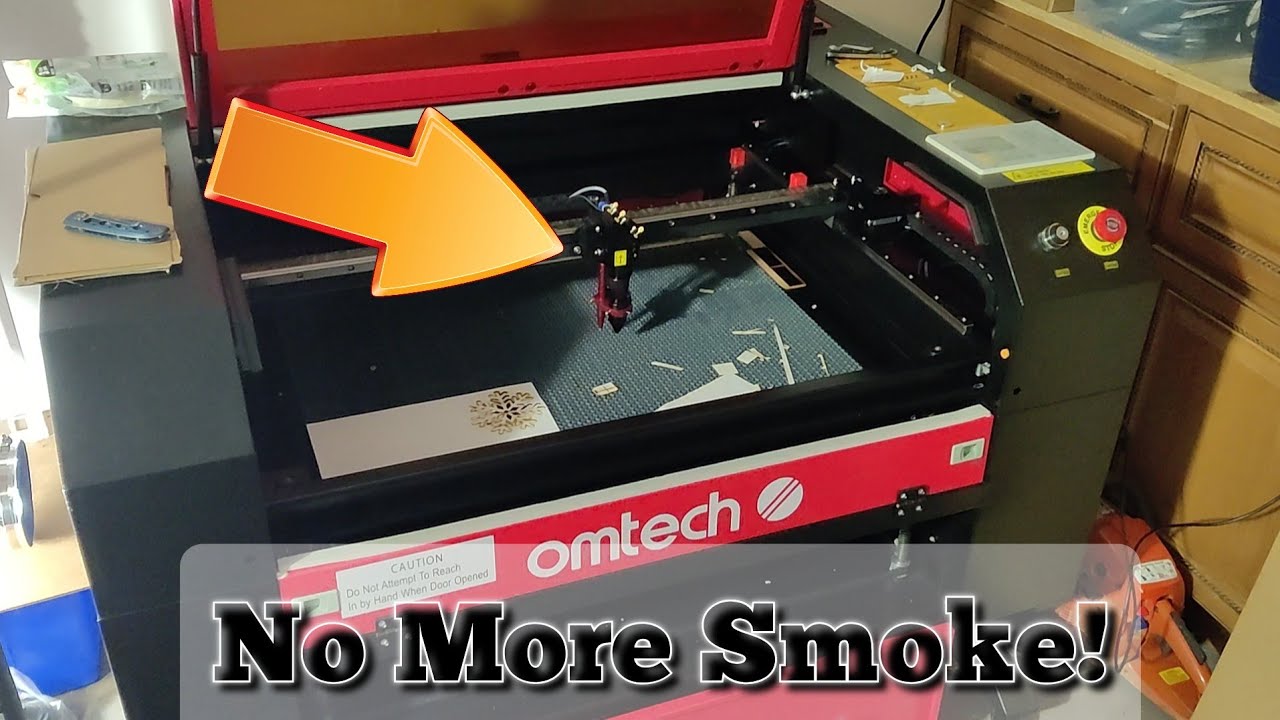 First CO2 Laser Cutter Upgrade (Smoke exhaust system) - YouTube