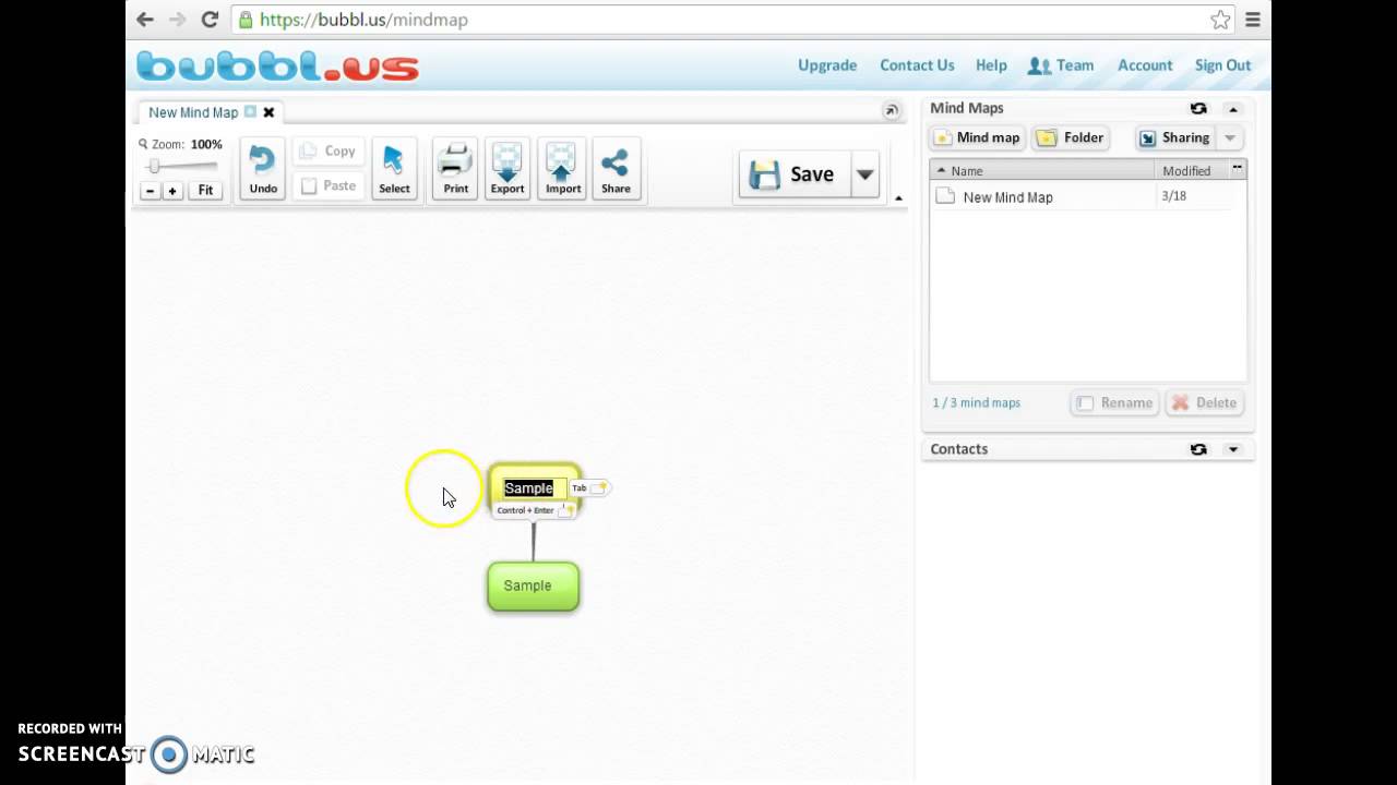 Brief Bubbl.us Tutorial - YouTube