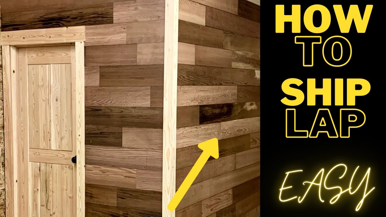 BUILDING AND INSTALLING YOUR OWN SHIPLAP WALL FOR $0! [DIY HOME ...