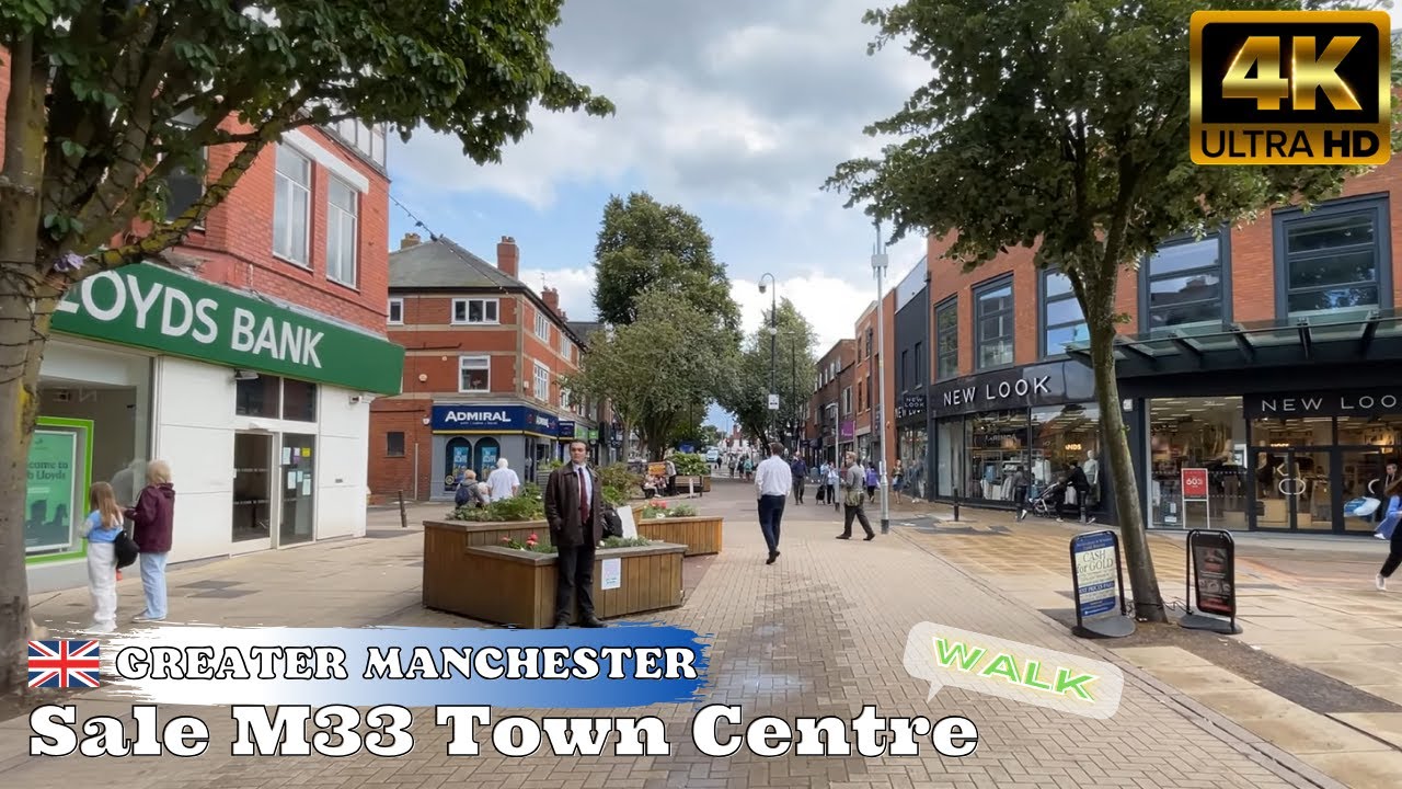 Sale M33 Town Centre,Manchester City Walk Tour 4K - YouTube