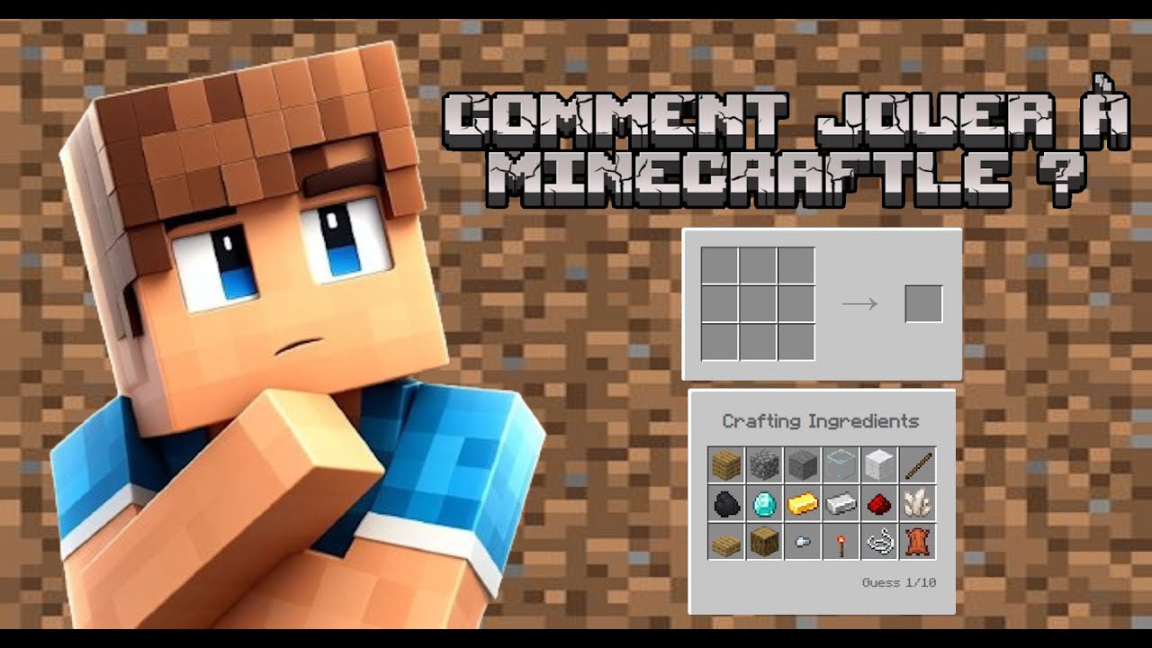 Tuto | Comment jouer à Minecraftle ? - YouTube