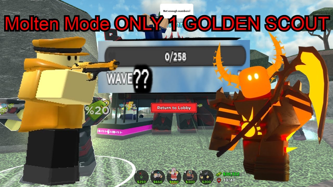 TDS 1 DAMAGE TOWER PLACED ONLY | Golden Scout - YouTube