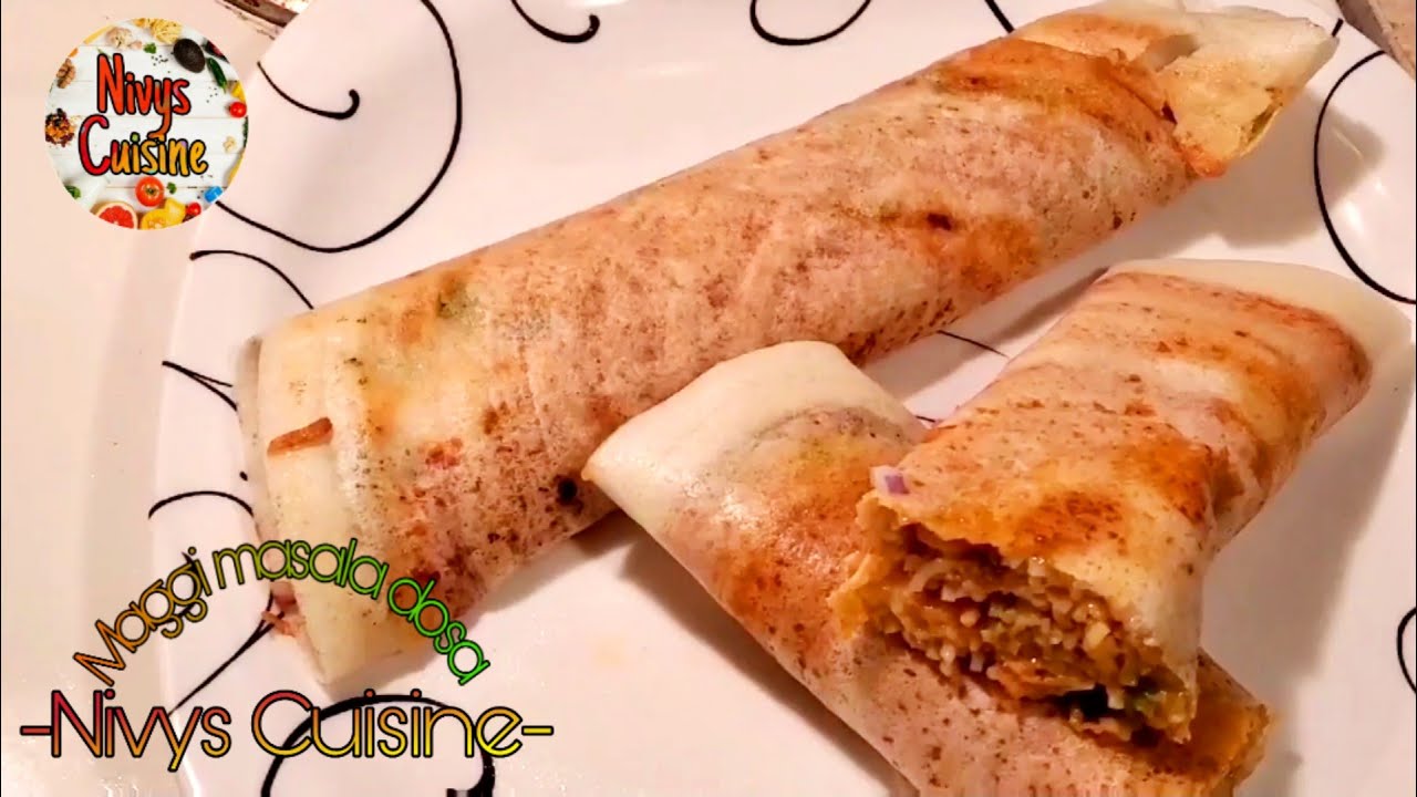 Cheesy Maggi Dosa Roll | Dosa recipe | Maggi Masala Dosa | Dosa Frankie ...