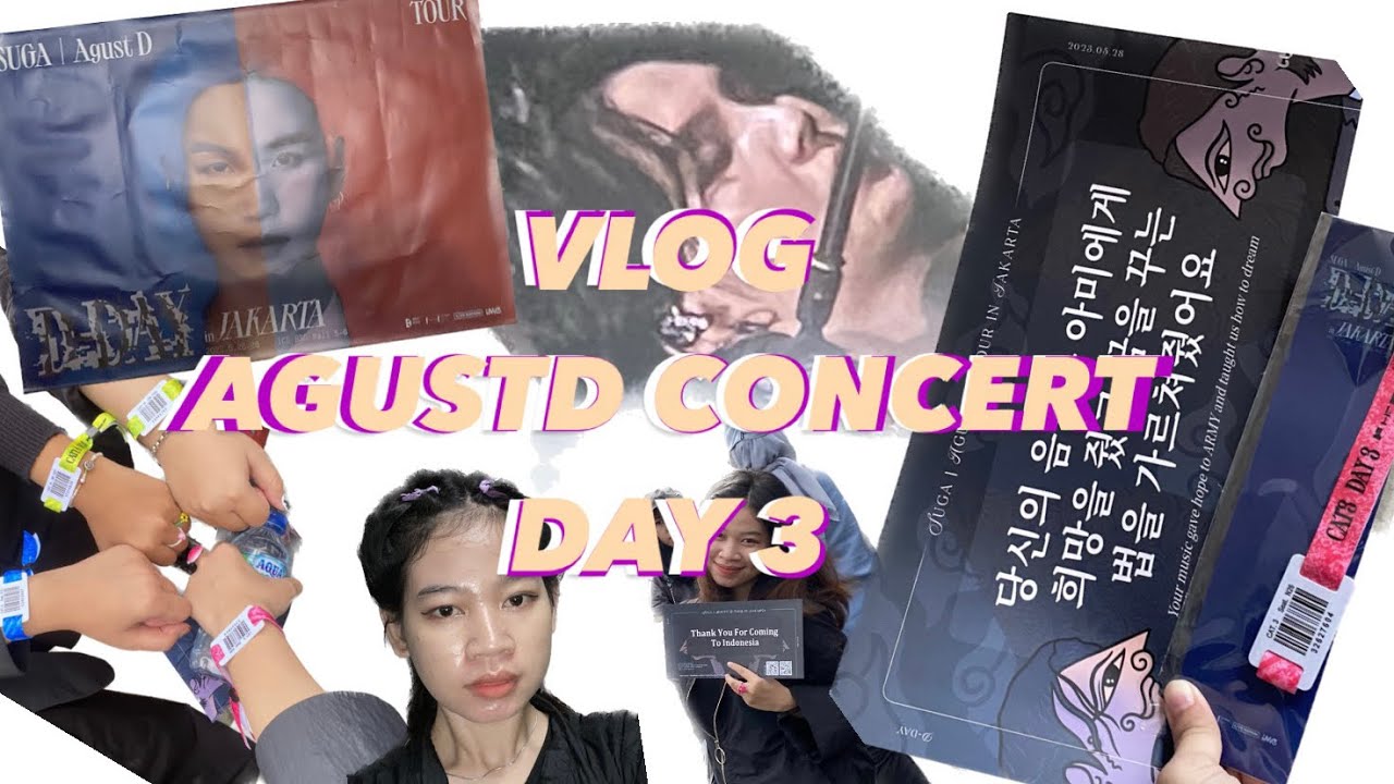 AgustD konser in Jakarta day 3 | ICE BSD Hall 5-6 | Proses dari luar ...