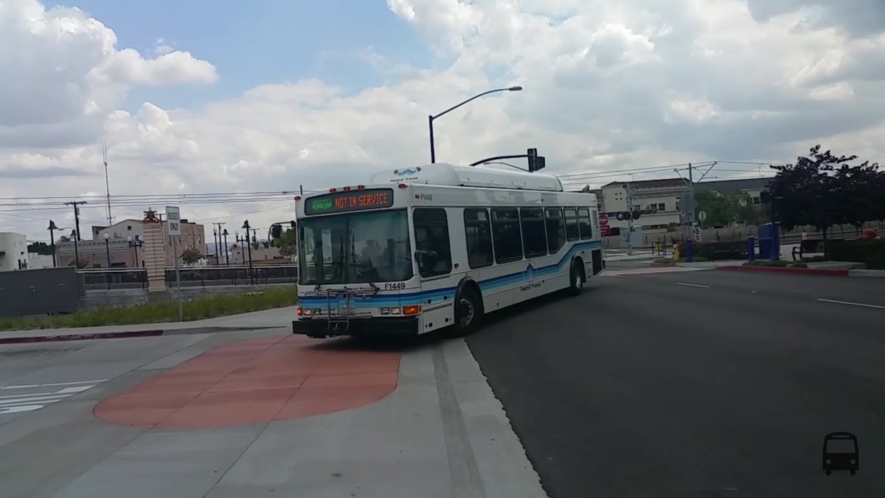 ON BOARD FOOTHILL TRANSIT BUS F 1449 NABI 40LFW CNG FROM AZUSA TO ...