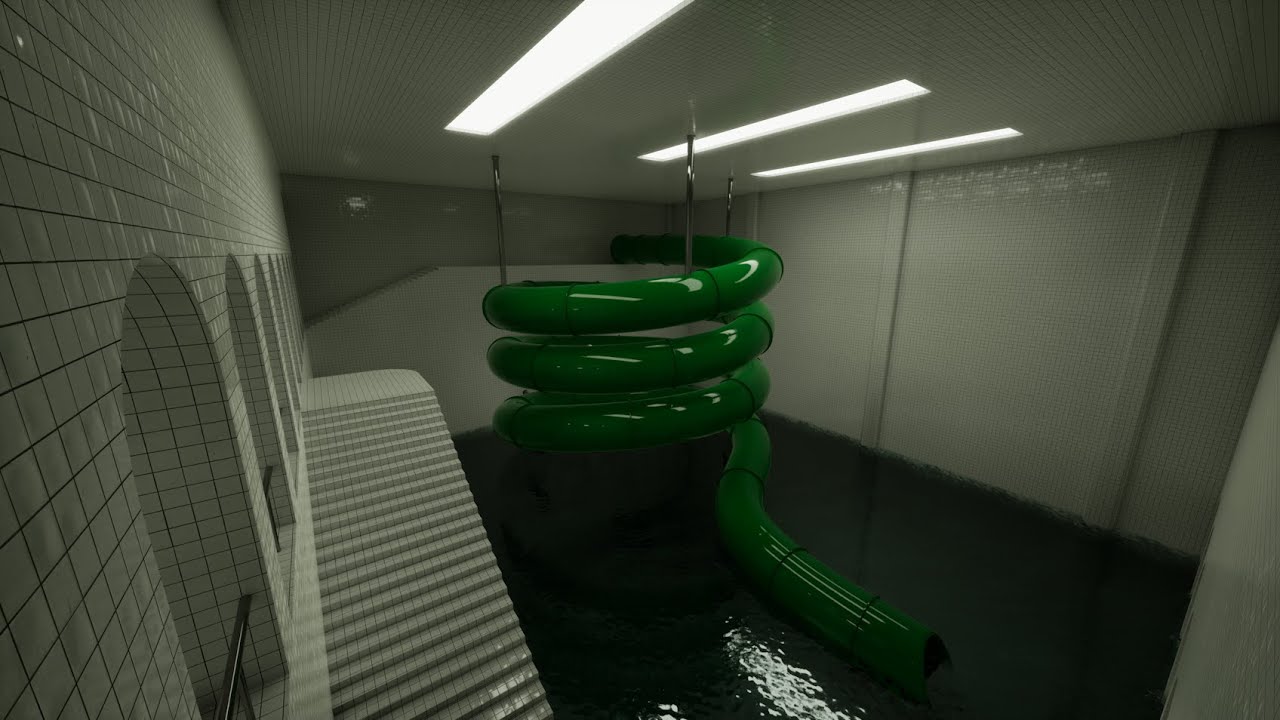 Liminal Spaces - Poolrooms Part 1 (4K + VR) - YouTube