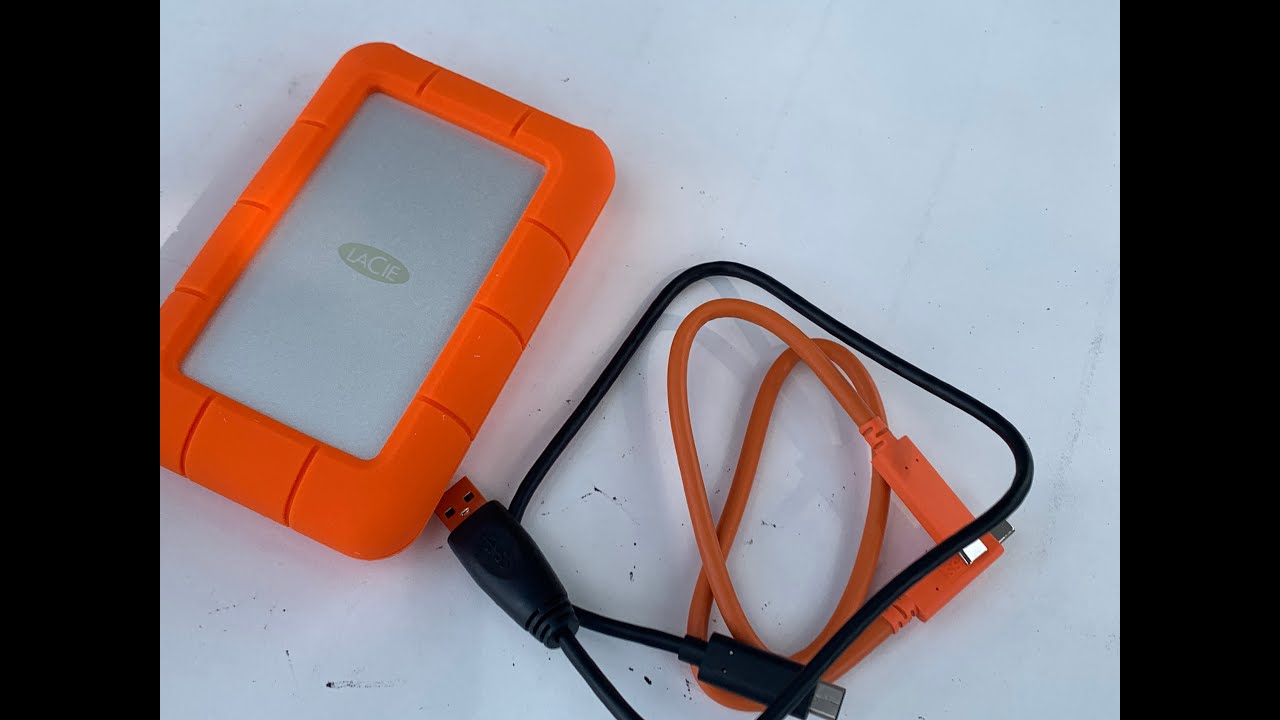 LaCie Rugged USB-C 3.1 Gen 1 Portable 5TB External Hard Drive 2.5Orange ...