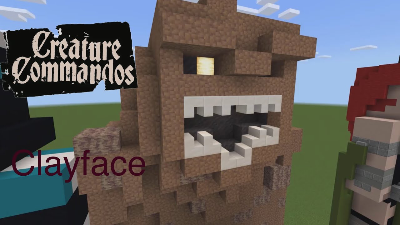 Minecraft Clayface (Creature Commando's) Statue Tutorial - YouTube