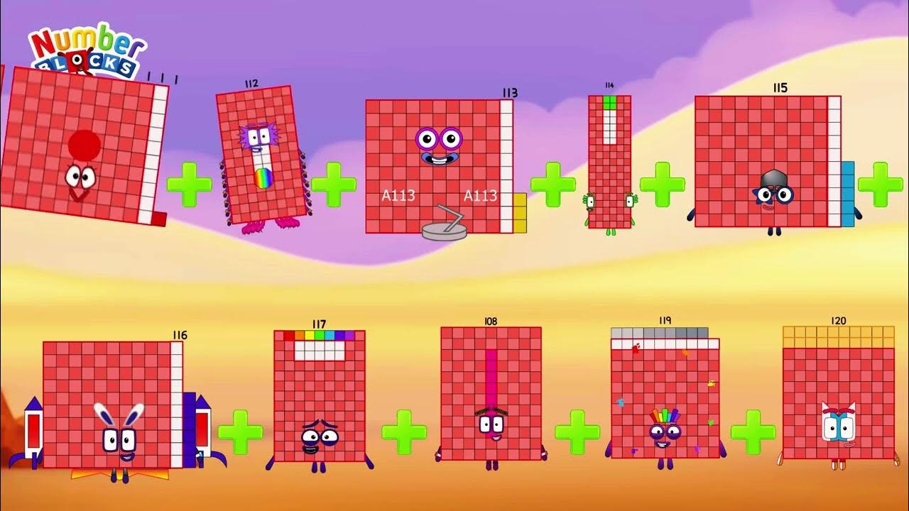 NUMBERBLOCKS ADDING UP TO 10 GIANT NUMBERS ADDITION OF BIG NUMBERS | @ColorArt_id Part-4 - YouTube