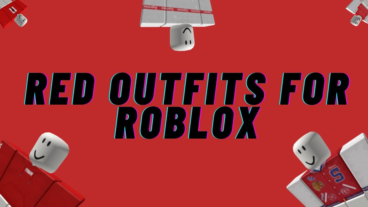 Red Roblox outfits + how to use them in Bloxburg (Roblox clothing codes ...