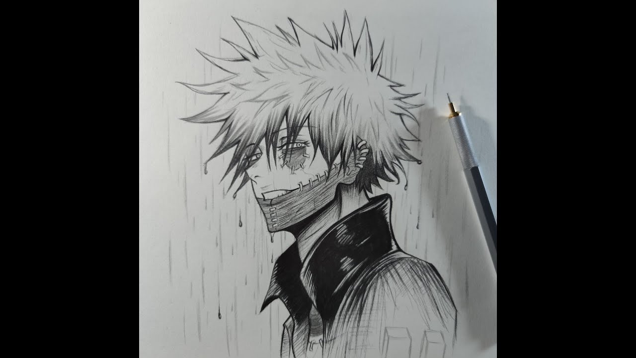 Cómo Dibujar a Toya Todoroki Paso a Paso - Dabi de Boku No Hero ...