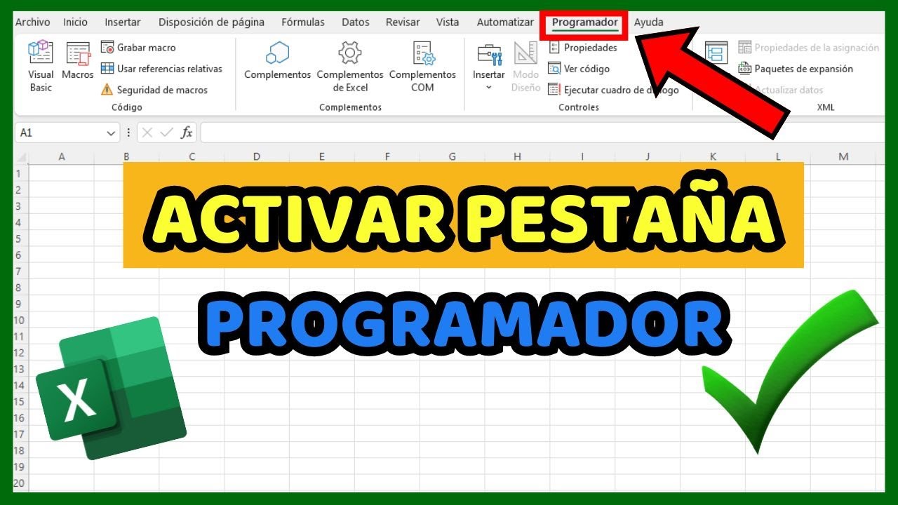 🔴Como Habilitar la Pestaña de Programador en Excel (2024) - YouTube