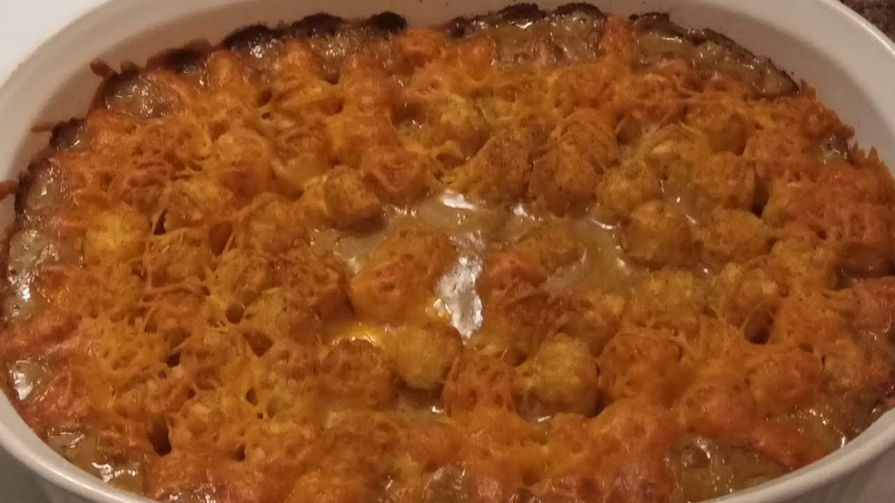 How to Make Yummy Tater Tot Casserole - Must Try! - Ground Beef and ...