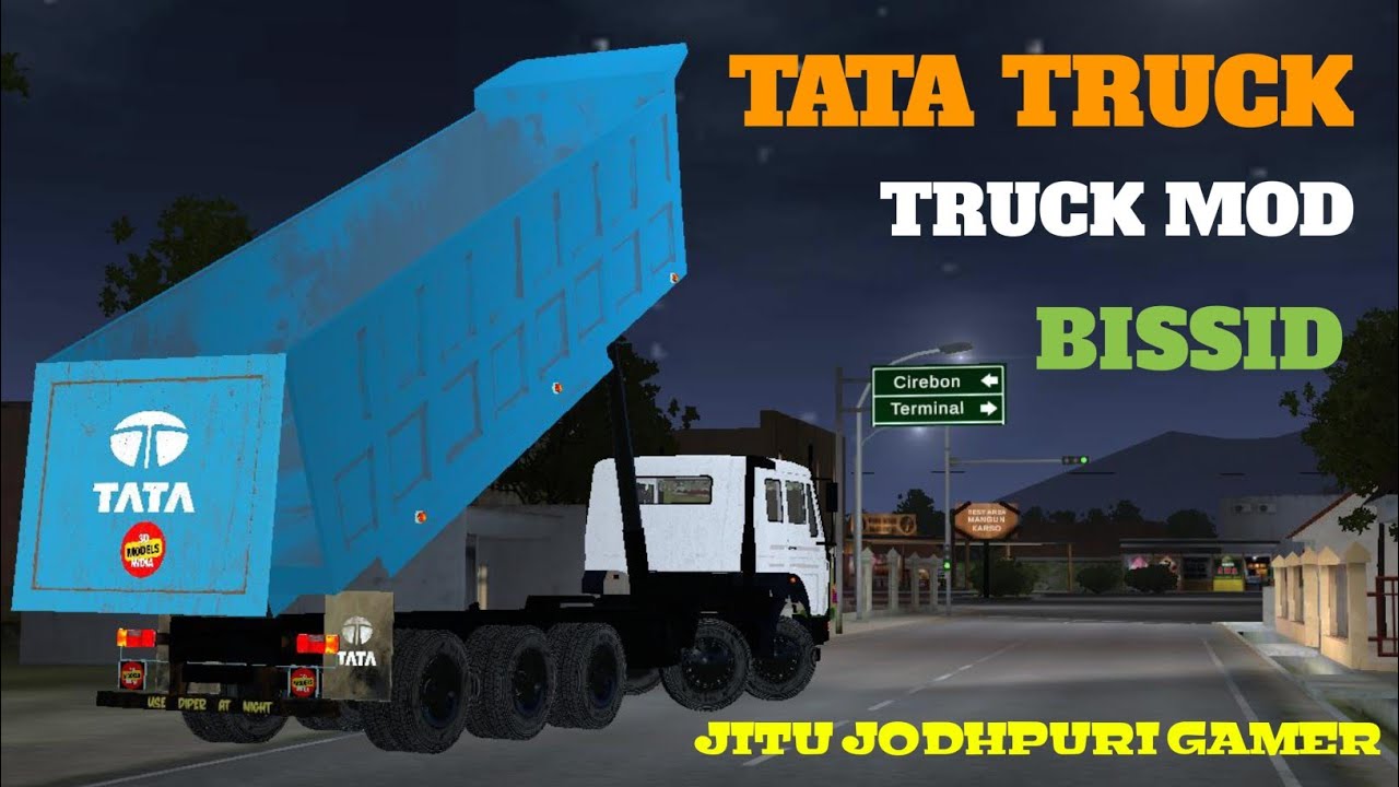 TATA TRUCK TATA SIGNA 4825 | TIPPER MOD | FREE BUSSID MOD | MOBILE GAME ...