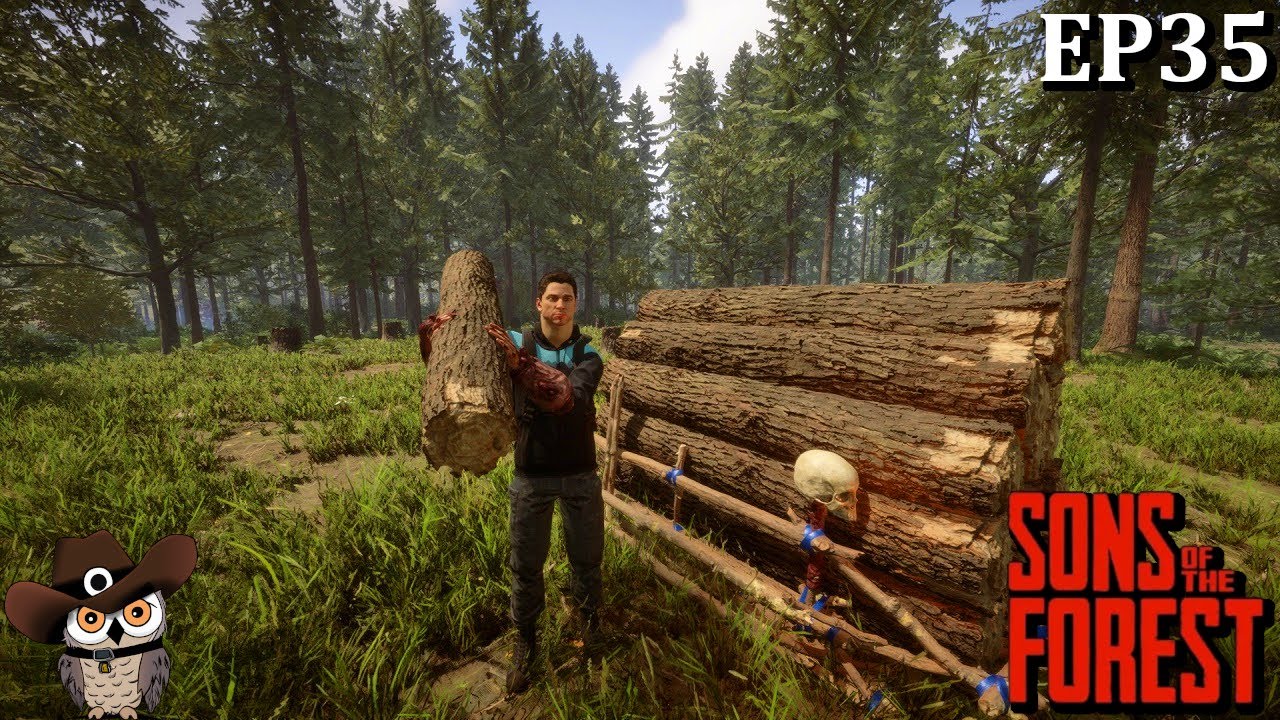 Gathering Logs For The Next Build! | Sons of the Forest | Ep35 - YouTube