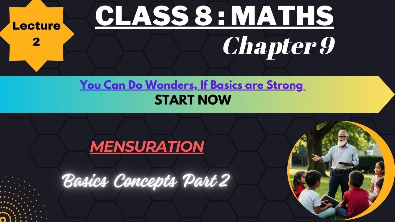 Lecture 2 | Chapter 9 | Mensuration | Class 8 Maths | Basic Concepts - YouTube