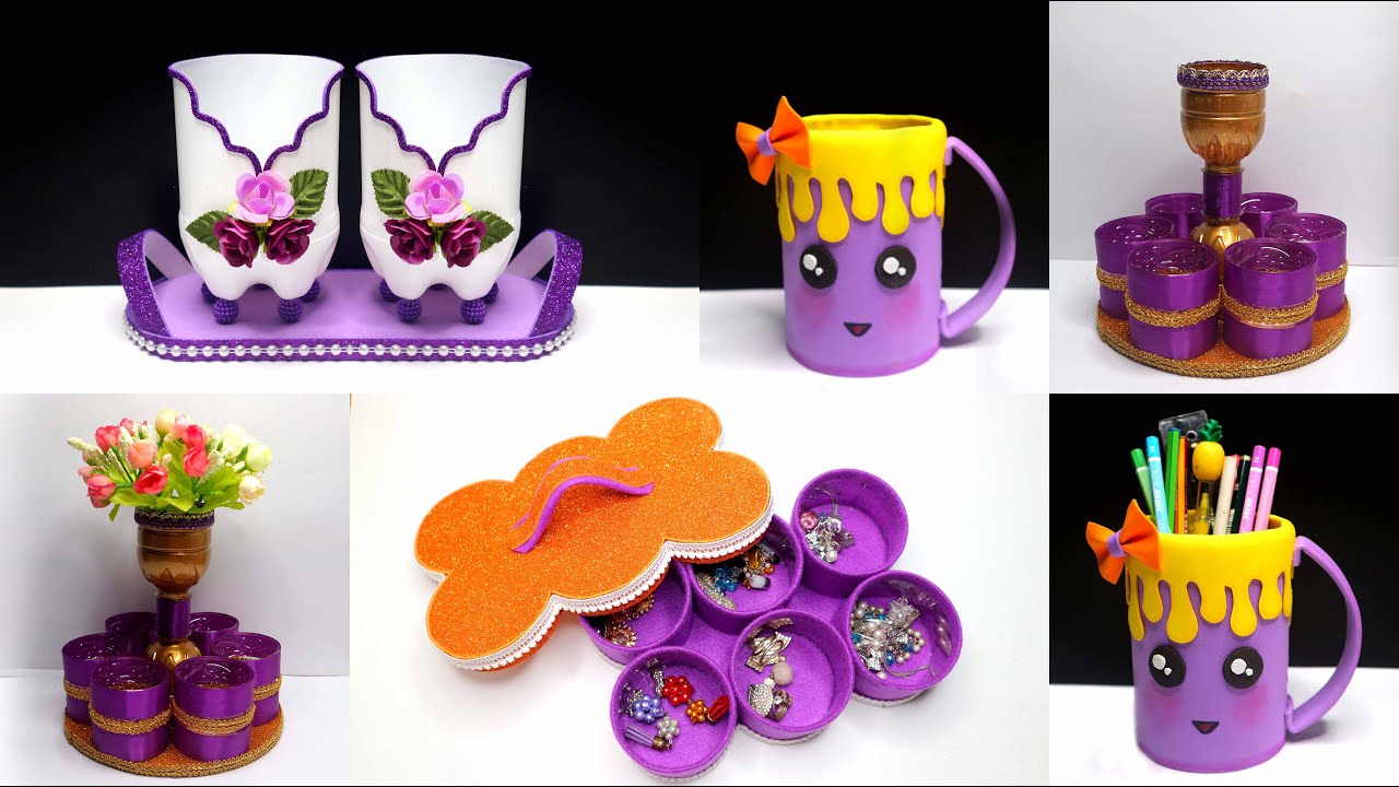 4 Ideas from Plastic Bottle | DIY Best out of Waste | 4 Ide kreati ...