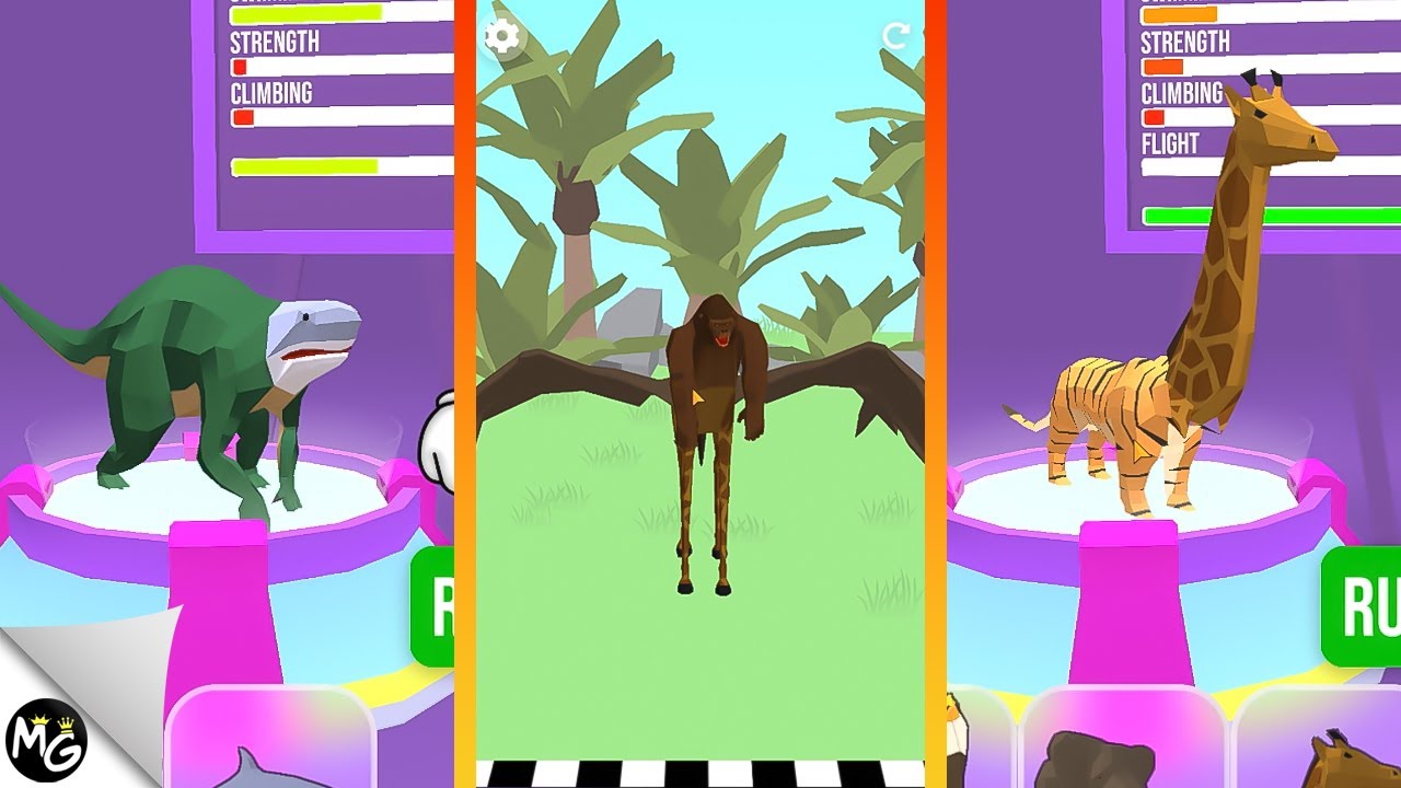 Menggabungkan Binatang Dinosaurus Hiu Elang Gajah Harimau | Animal DNA ...