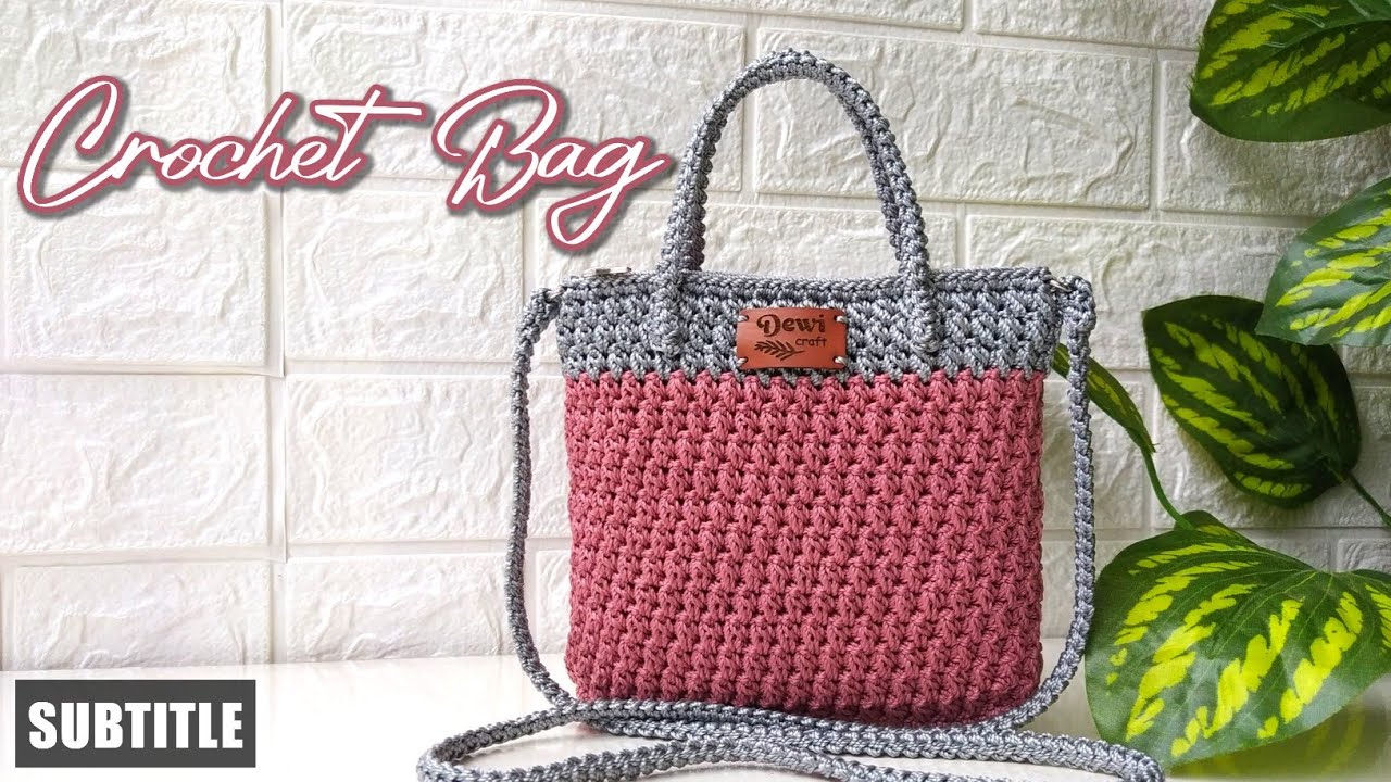 HOW TO MAKE A SUPER EASY CROCHET BAG FOR BEGINNERS - CARA MUDAH MEMBUAT ...