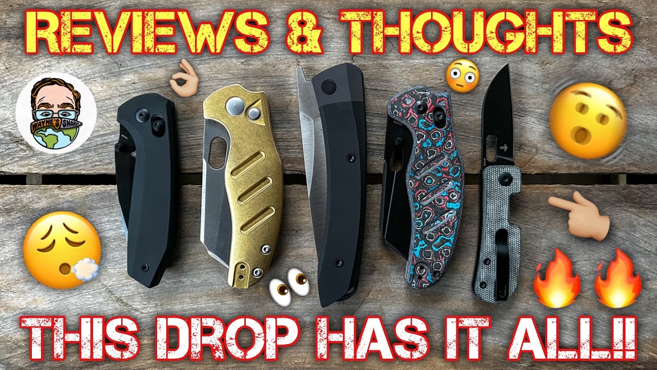 This new drop of Kizer Knives has it ALL!! One of the most diverse drops of EDC knives EVER!! 😱🔥 ...