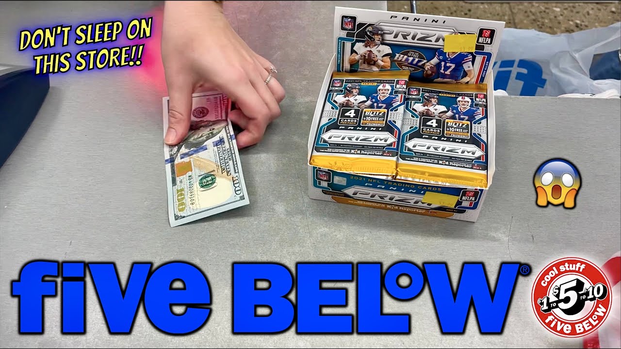 *FINDING THE RAREST BOX OF FOOTBALL CARDS AT FIVE BELOW?! 🤑 - YouTube