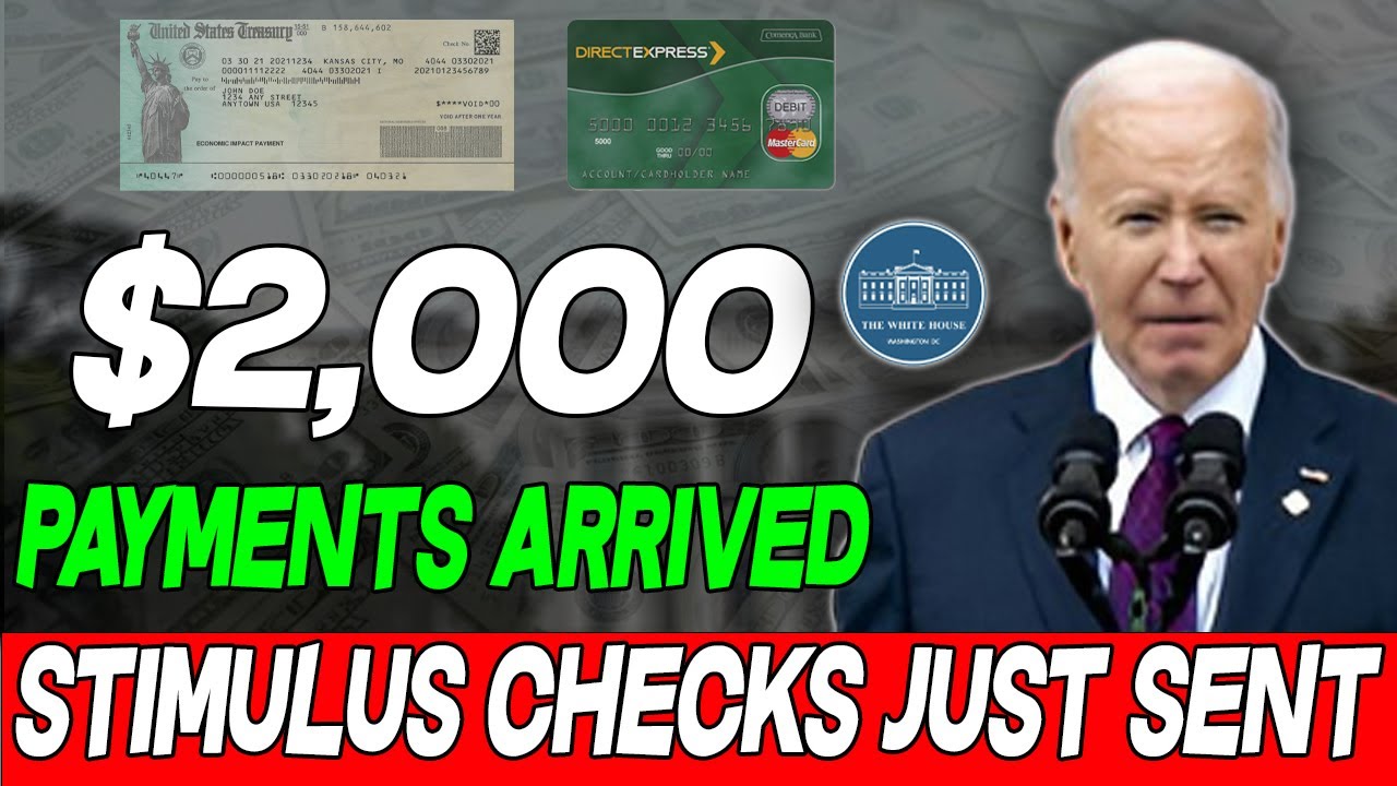 Payments Finally Arrived! $2,000 Stimulus Checks Just Sent To Banks of ...