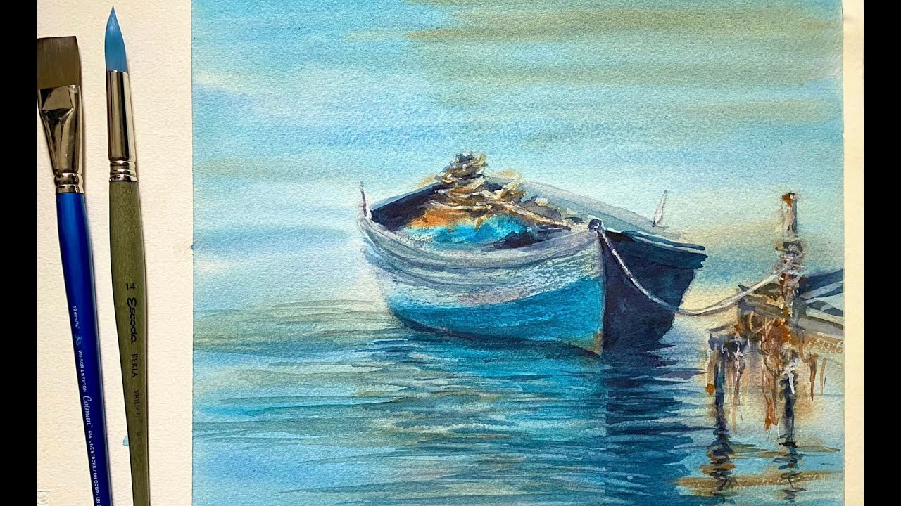 Paint Lois' SIMPLE WATERCOLOR REFLECTIONS, WET IN WET Watercolour ...