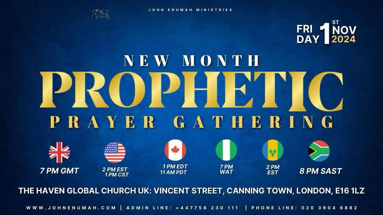 New Month PROPHETIC Gathering | The Haven Church UK (LONDON) - YouTube