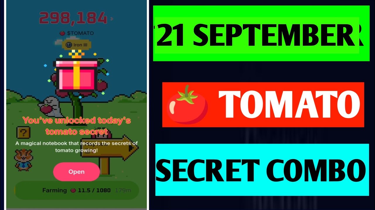 Tomarket Airdrop Combo 21 & 22 September | Tomato Daily Combo Today ...