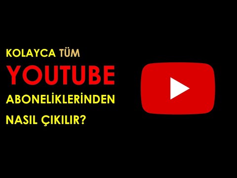 Tüm Youtube aboneliklerinden nasıl çıkılır?