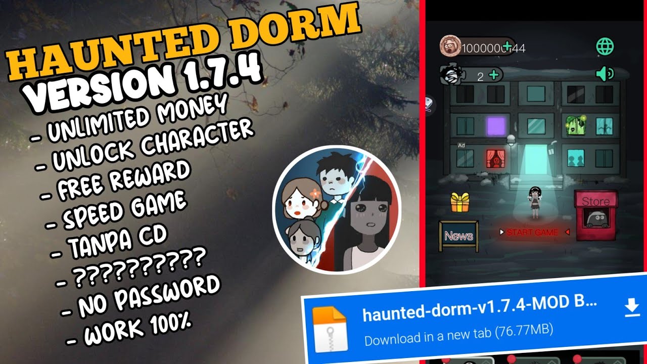 NEW UPDATE!! HAUNTED DORM MOD APK LATEST VERSION UNLIMITED MONEY - YouTube