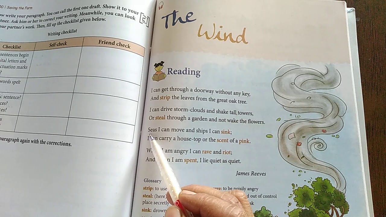 English Vibes poem (THE WIND ) CLASS-3 - YouTube