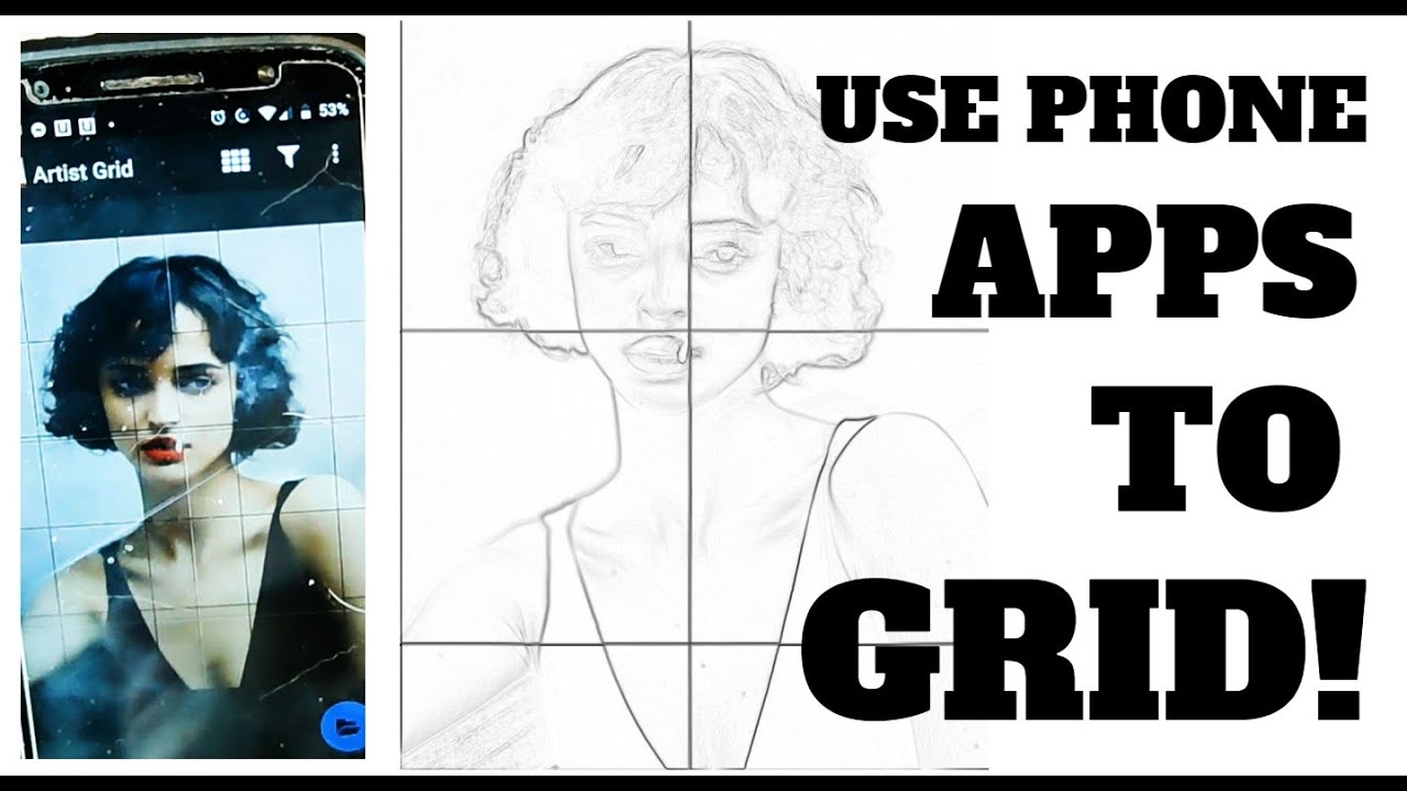 How to Grid Your Drawing Using These Two Phone Apps - "Drawing From ...