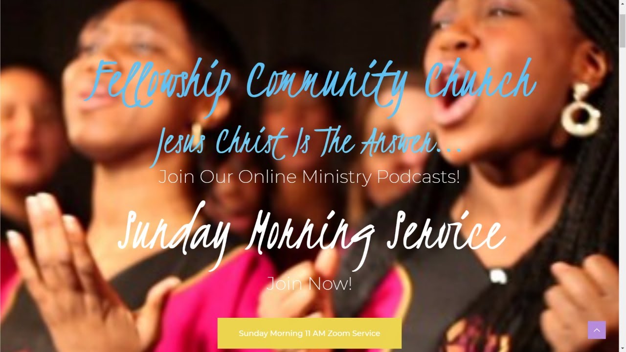 Fellowship Community Church & Ministry West Orange, NJ - Sunday Morning ...