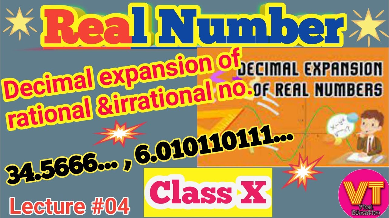 Decimal expansion of Rational and Irrational number || real number ...
