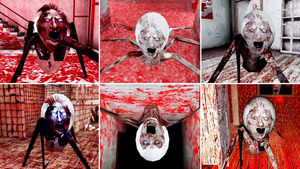 Nightmare Spider Mom In All DVloper Official Games | Spider Angeline In ...