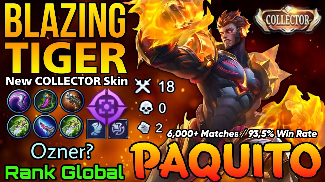 93% Win Rate! Blazing Tiger Paquito New COLLECTOR Skin - Top Global ...