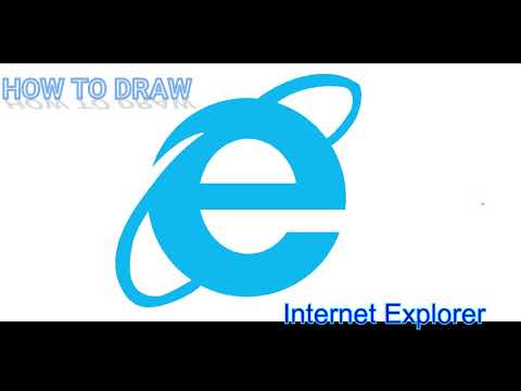 How To Draw Internet Explorer Logo - MS Paint - YouTube