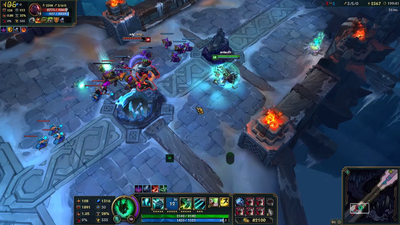 LOL- Thresh ~1800 souls (1891 armor = 95% dmg reduction) [old version ...