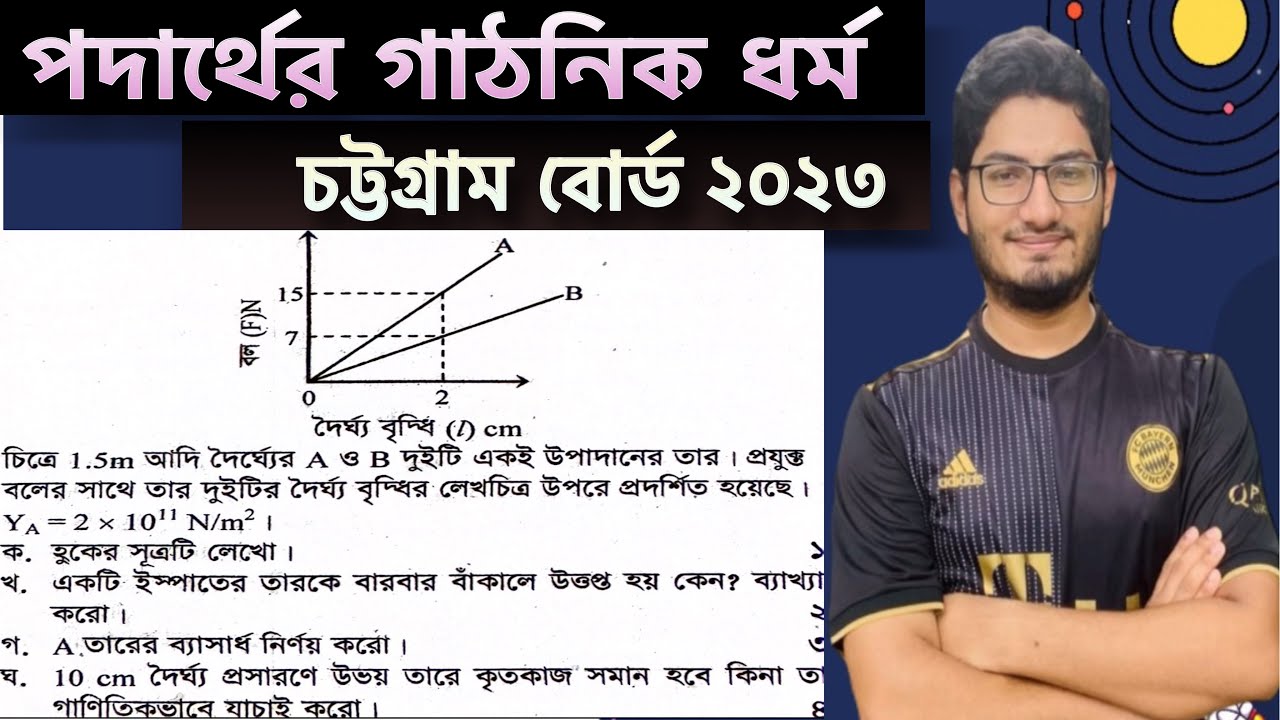 Hsc Physics 1st paper 7th Chapter Chittagong board 2023.. Structural Properties Of Matter ...