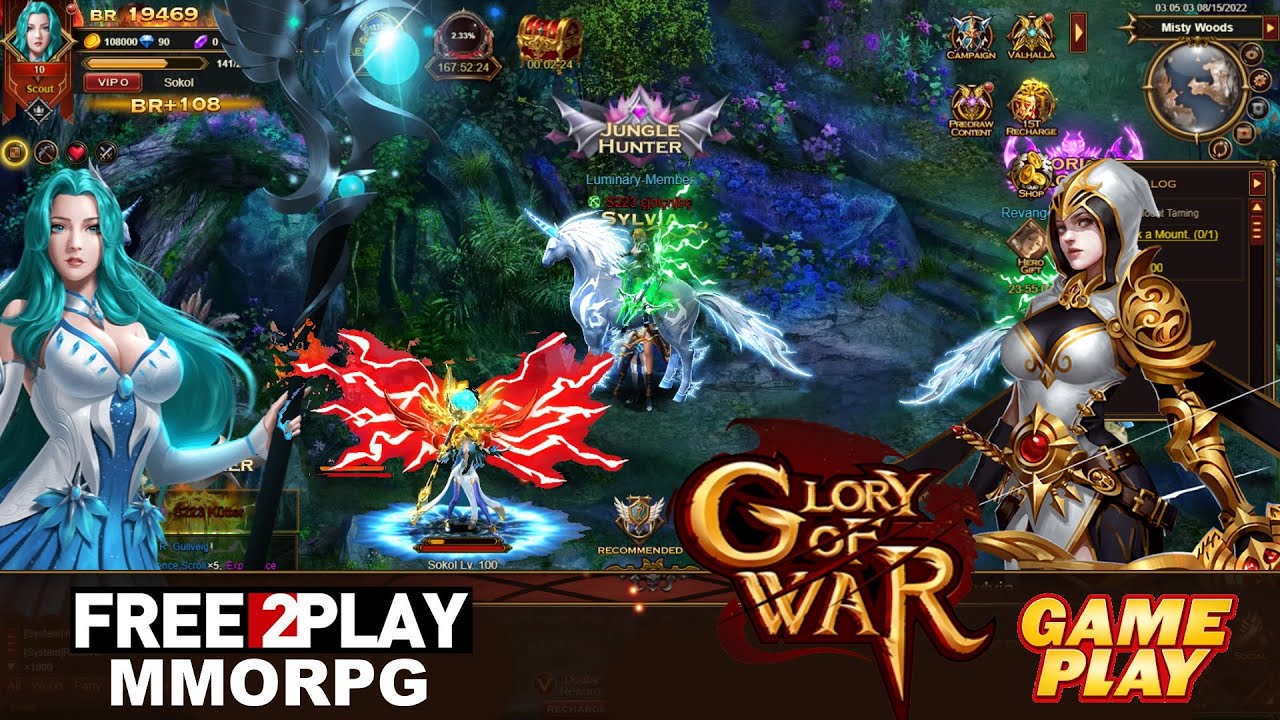 Glory of war ★ Gameplay ★ PC Steam [ Free to Play ] MMORPG Game 2022 ...