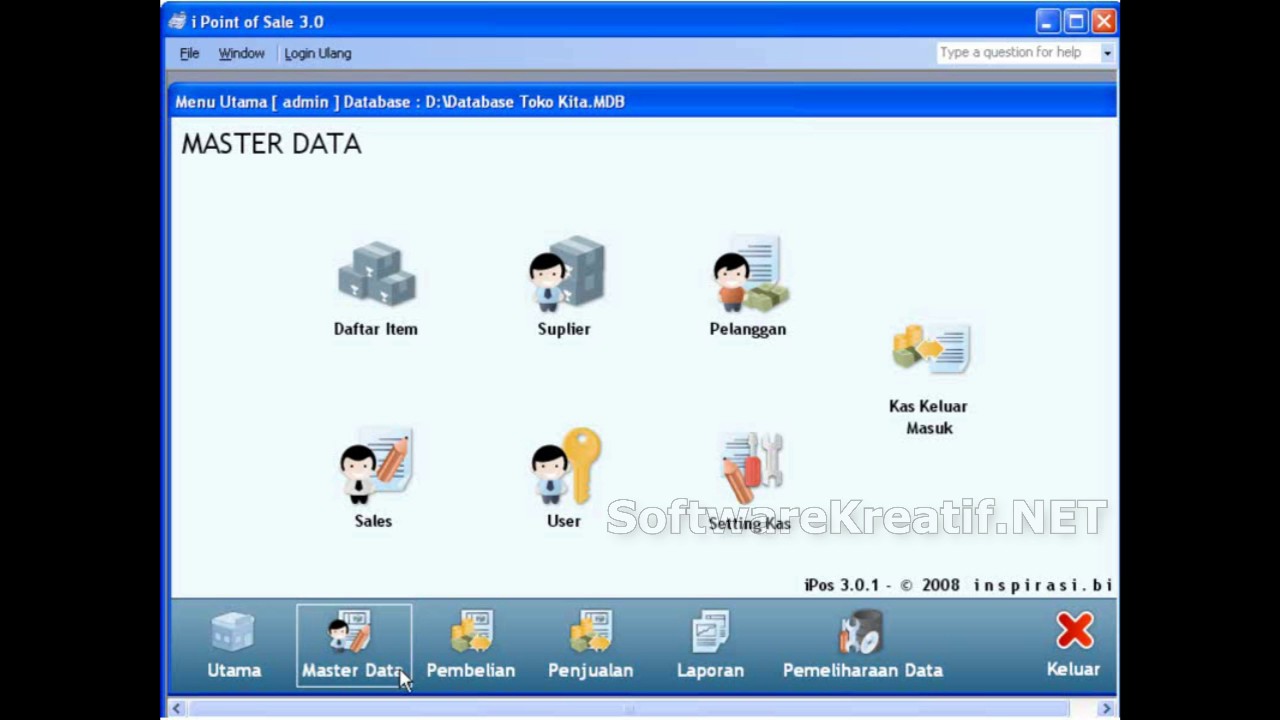 Tutorial 02 - Cara Login Awal Pada Program Toko iPOS 3.3 - YouTube
