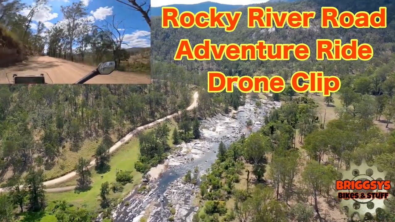 Rocky River Adventure Riding | Drone View @Briggsys_Stuff - YouTube