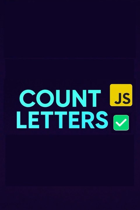 Count Letters in 1 Line? JavaScript Trick! #coding #programming #javascript #webdev #strings ...