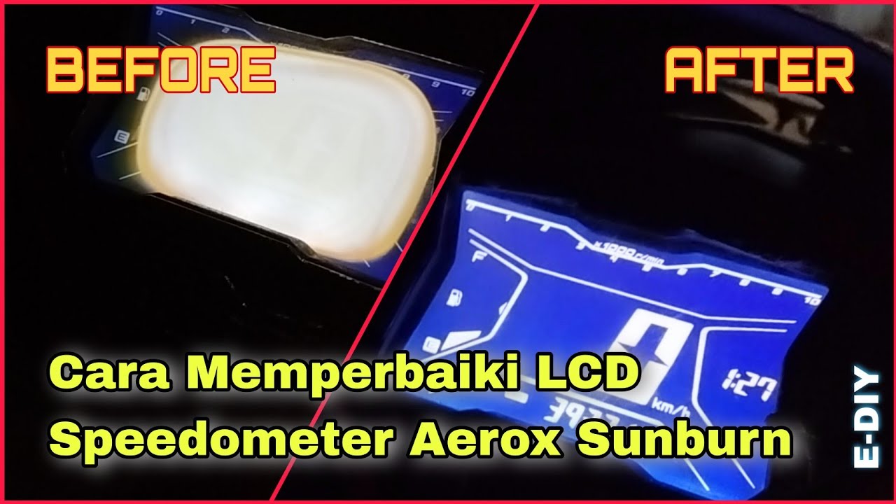Cara Memperbaiki LCD Speedometer Yamaha Aerox | LCD Sunburn | Tutorial ...